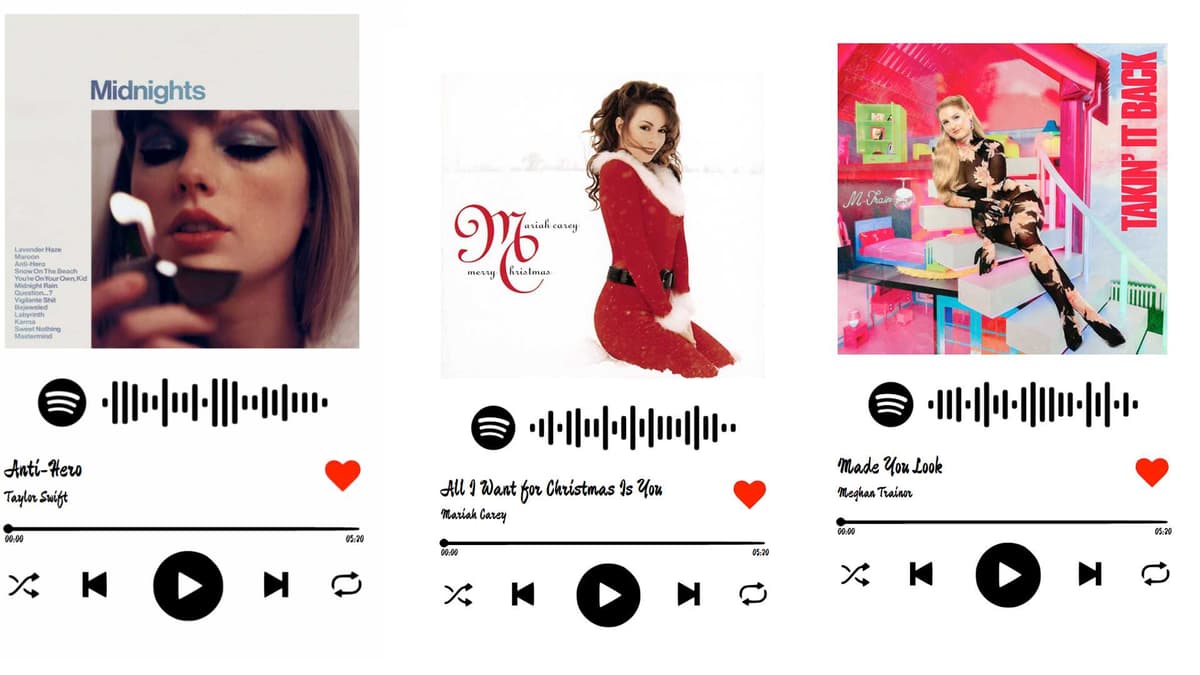 Free Printable Spotify Song Template Download